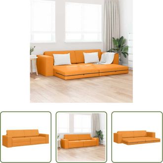 vidaXL vidaXL Stoffsofa - Schlafsofa 200cm Dunkelgelb Stoff