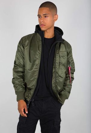 Alpha Industries Alpha Industries MA-1 D-Tec Bomberjacke f&uuml;r Herren Darkgreen/Black