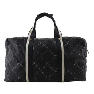 Chanel unisex, Pre-owned, Noir, Taille: ONE Size Sac de voyage en nylon Pre-owned
