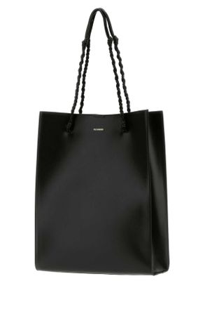 Jil Sander Womens Tangle Shoulder Bag Black Calf
