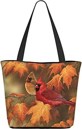 AOOEDM Birds On The Leaf Ladies Shopping Bag 13x11x7in.Le cadeau parfait pour la Saint-Valentin.Cest de la Saint-Valentin pour maman, fille, &eacute;pouse, etc