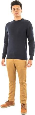 Schott NYC PLKERN4 Pull, Bleu Marine, L Homme