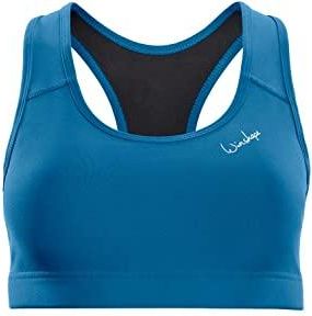 Winshape Functional Comfort Soutien-Gorge de Sport Sb102c avec Coussinets Amovibles, Vert Sarcelle, s Femme