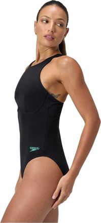 Speedo Racer Badeanzug f&uuml;r Damen (Anthrazit)