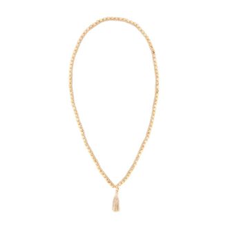 Alanui Handgefertigte Perlenkette mit Quastenakzent - - Accessories - Damen - Beige - ONE SIZE