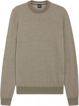 HUGO BOSS Homme, Pulls, Beige, Taille: L Tricot &agrave; col rond