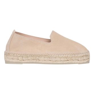 Maneb&igrave; Champagne Beige Espadrilles Plateau Sandalen - - Shoes - Damen - Beige - 36 EU