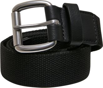 Urban Classics Unisex Eyelet Canvas Belt black, S/M