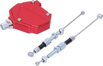 Generic Motorrad-Stunt-Zugkabelhebel, CNC-Aluminium-Ersatz f&uuml;r Motorr&auml;der, Rot (C(rot))