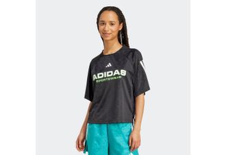 adidas T-Shirt TIRO X COMMON GOAL JACQUARD sportlicher Stil, Rundhalsausschnitt, aus atmungsaktivem Polyester