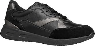 Geox Femme D Bulmya A Basket, Noir, 39 EU