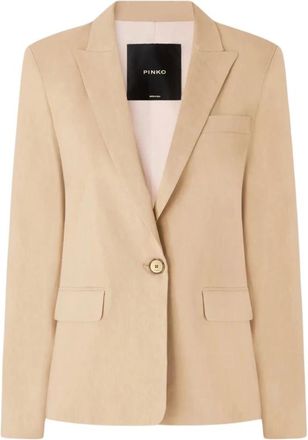 Pinko Pinko, Femme, Vestes, Beige, Taille: 38 FR Freda Jacket
