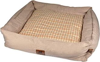 LOVE STORY Rechteckiger Korb, Polyester, 75 x 70 x 22 cm, Ecru