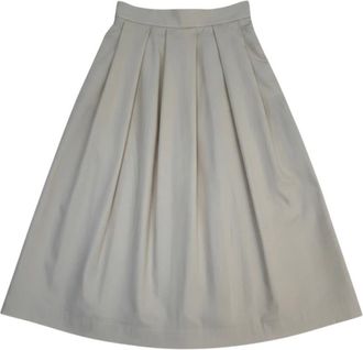 Stenstr&ouml;ms Kathryn Midi Skirt - Femme - Jupes - Beige - Taille: 44 FR