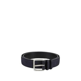 Orciani Homme, Accessoires, Bleu, Taille: 105 CM Suede Leather Belt