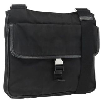 Prada Sac bandouli&egrave;re vintage en nylon Pre-owned - Femme - Pre-owned - Noir - Taille: ONE Size