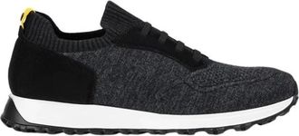 Doucal's Baskets en double mati&egrave;re - Homme - Chaussures - Noir - Taille: 42 1/2 EU