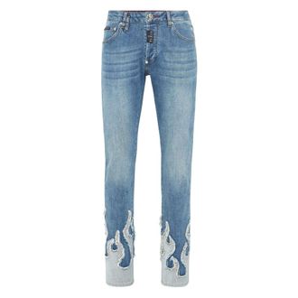Philipp Plein Herren, Jeans, Blau, W33Gr&ouml;&szlig;e