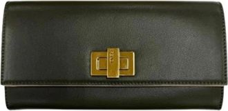 Fendi Portefeuille long (bi-pli) Pre-owned - Femme - Pre-owned - Vert - Taille: ONE Size
