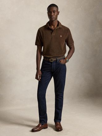 Polo Ralph Lauren Cotton Ribbed Polo - Brown