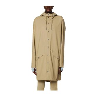 Rains Unisex Wasserdichte Jacke Modernes Design - - Jackets - Damen - Beige - S