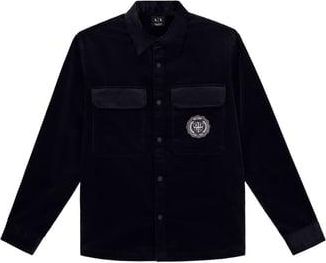 A|X Armani Exchange Chemise droite en velours c&ocirc;tel&eacute;