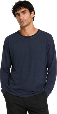 Dolce & Gabbana Homme, Tops, Bleu, Taille: XL Pull en coton &agrave; manches longues