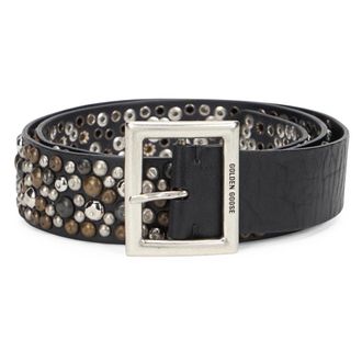Golden Goose unisex, Accessoires, Noir, Taille: 95 CM Studs Belt