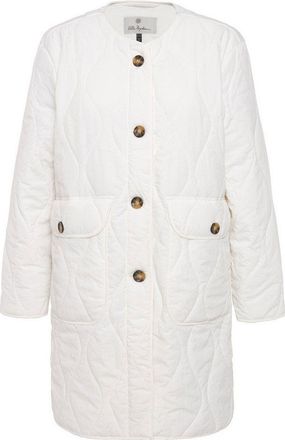 Ulla Popken Steppjacke Steppjacke warm wattiert V-Ausschnitt Wellenstepp