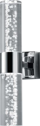 Trio Leuchten LED Wandleuchte Bolsa 282410206, Metall chrom, 2x 3.2 Watt