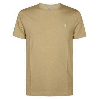 Polo Ralph Lauren Casual Baumwoll T-Shirt f&uuml;r M&auml;nner - - Tops - Herren - Beige - S