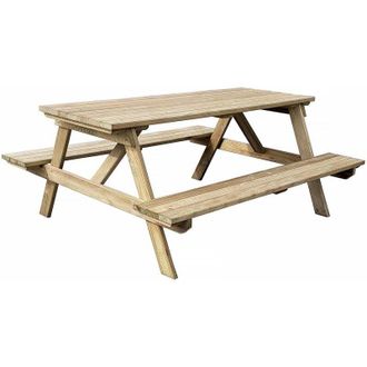 Habitat et Jardin Habitat Et Jardin - Table adulte pique-nique Gardenia - 180 x 150 x 75 cm - 6/8 personnes