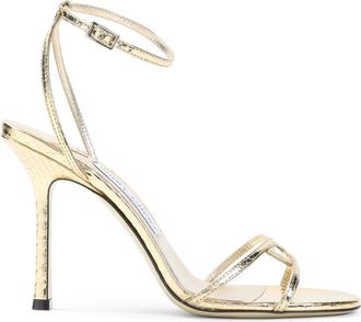 Jimmy Choo London Femme, Chaussures, Jaune, Taille: 36 EU 1998 Leo 100 Sandal