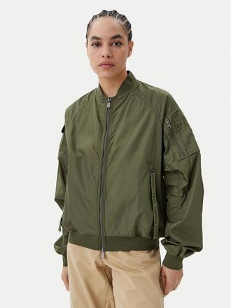 Save The Duck Bomberjacke D32105W TWIL20 Gr&uuml;n Oversize