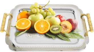 Cabilock 1 St&uuml;ck Obstschale Aus Edelstahl Ktv-serviertablett Hotel-western-teller Und Leicht Zu Pflegen