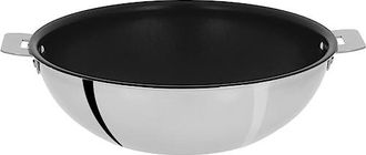 Cristel WOKT20QE - Wok inox 20cm sans poign&eacute;e amovible - Anti-adh&eacute;rent Exceliss+ - Collection Casteline