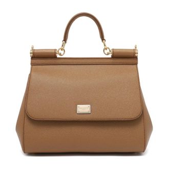 Dolce & Gabbana Large Sicily Handbag - - Bags - Damen - Braun - ONE SIZE