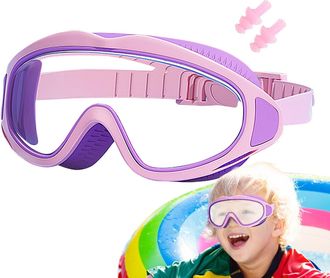Generic Schwimmbrille f&uuml;r Kinder, Schnorchelbrille mit Ohrst&ouml;pseln, UV-Schutz und Anti-Beschlag, Sportbrille f&uuml;r Kinder von 2-16 Jahren