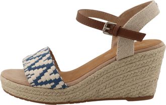 Tom Tailor Damen 5390010037 Sandale Offwhite Blue 38 EU