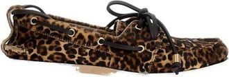 Golden Goose Leopard-Print Pony Skin Boat Moccasin With Rubber - Gr. 36 (EU) - in Braun