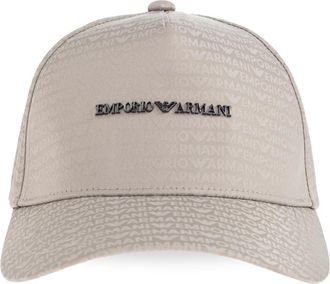 Emporio Armani Logo Baseball Cap - - Accessories - Herren - Grau - ONE SIZE