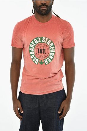 Dsquared2 Cotton Crew-neck T-shirt with Print size M