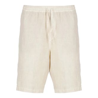 120% Lino Homme, Shorts, Beige, Taille: S Shorts d&eacute;contract&eacute;s