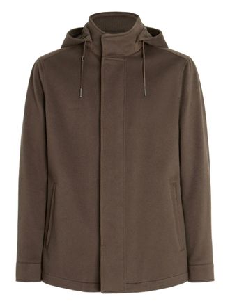 Ermenegildo Zegna Oasi Kapuzenjacke aus Kaschmir - Braun