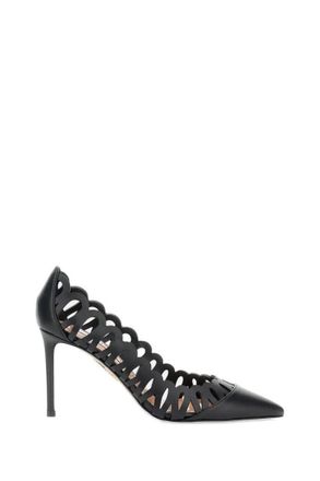 Aquazzura Hohe Schuhe - Peep Pump 85 - Gr. 36,5 (EU) - in Schwarz - f&uuml;r Damen