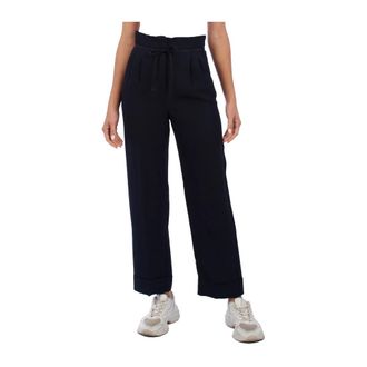 Emporio Armani High-Waisted Wide Hosen - - Trousers - Damen - Schwarzk - L