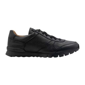 Kiton Homme, Chaussures, Noir, Taille: 44 1/2 EU Leather Deer Shearling Fur Baskets