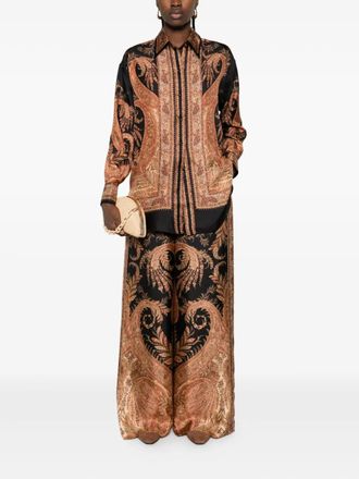 Zimmermann Womens Paisley-Print Shirt Aw25 W