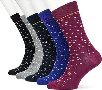 Jack & Jones Jacbirdeye Lot de 5 paires de chaussettes pour homme Gris mélangé Taille unique, Mélange de gris/Lot : partie violette - Blazer bleu marine - Bleu nau