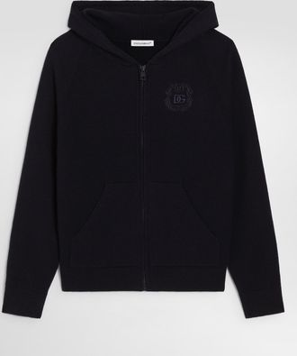 Dolce & Gabbana Strickjacke Aus Wolle Mit Rei&szlig;verschluss - Mann Collection Blau 10 Years